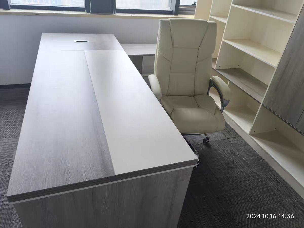 Office Desk Meja Pejabat Meja Boss With Side Cabinet High Quality ...