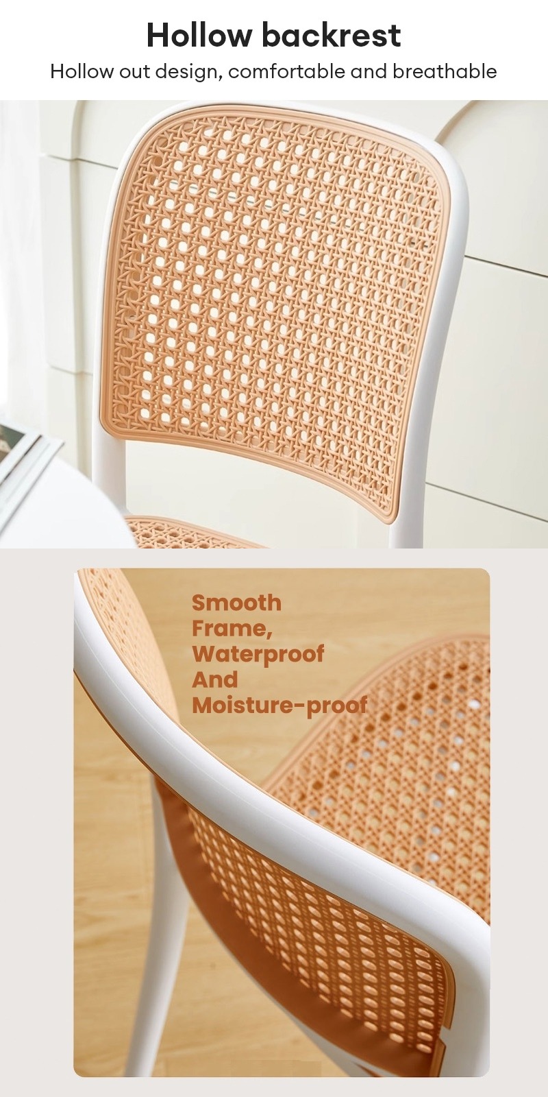 C - Rattan Chair Vine Woven Plastic Solihiya Chair Dining Chair With ...