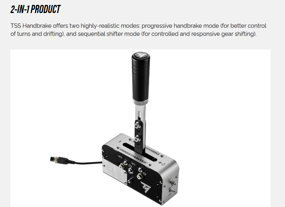 Thrustmaster TSSH Sequential Shifter & Handbrake - Compatible with ...