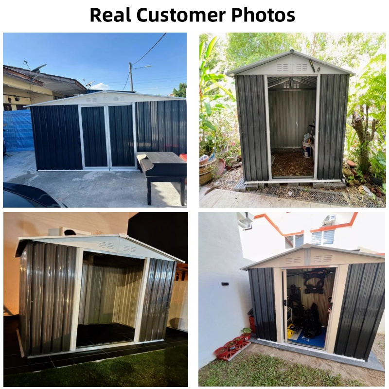 【WATERPROOF】Large Garden Storage Shed|Backyard Storage Outdoor Metal ...