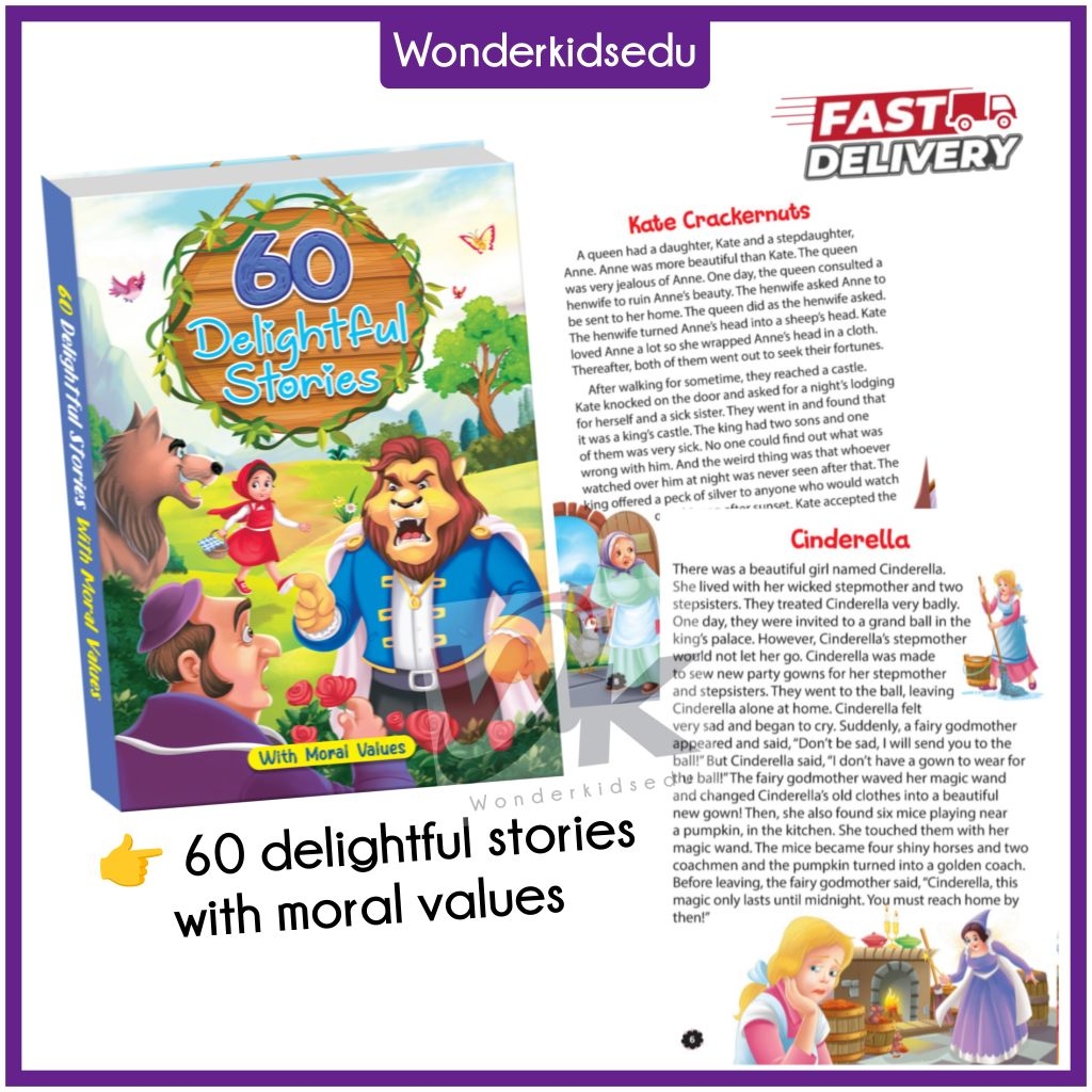 60 Delightful Stories with Moral Values | English Story for Children ...