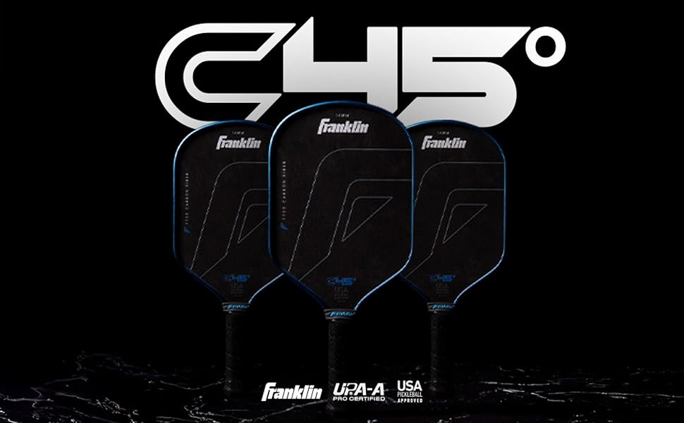Franklin C45° Hybrid Carbon Fiber Pickleball Paddle - Blue (14mm ...