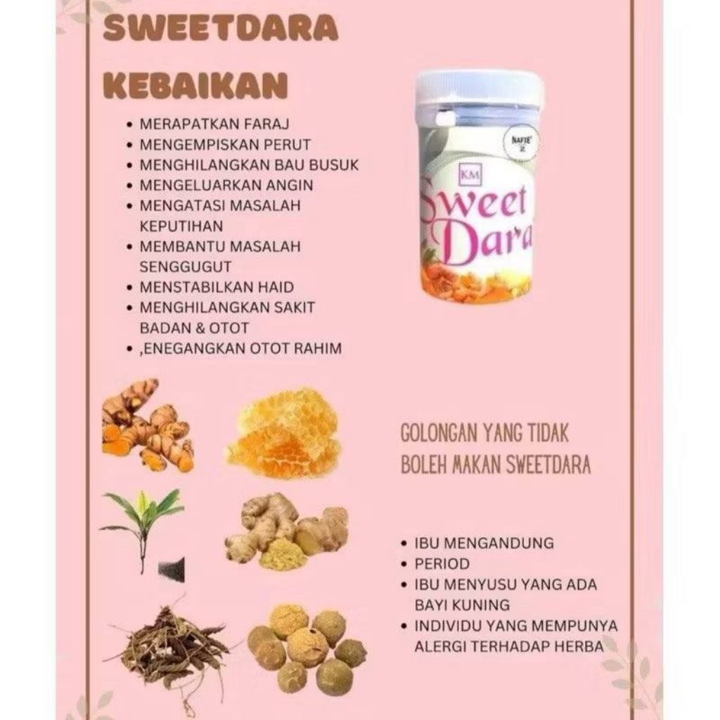 JAMU SWEET DARA BOTOL BARU MAAJUN KAKKM | Shopee Malaysia