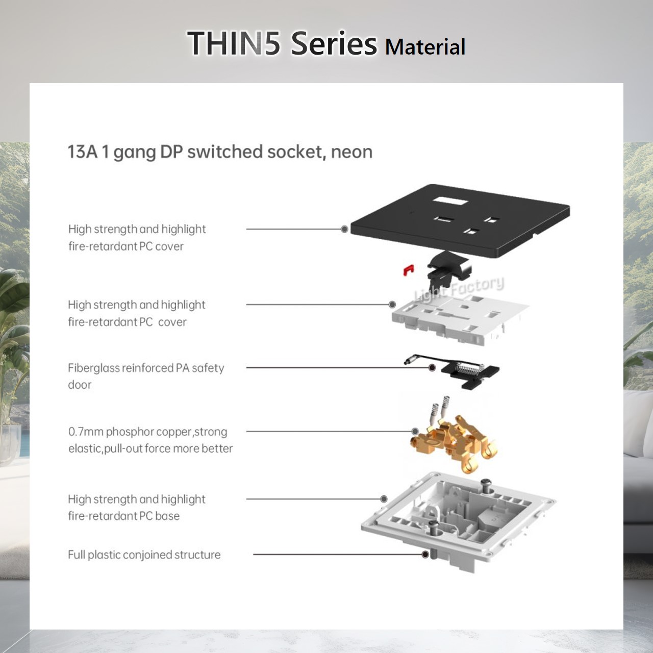 [SIRIM]Retouch THIN 5 Wall Switches &Socket 5mm Ultra Thin Soft Touch 1 ...
