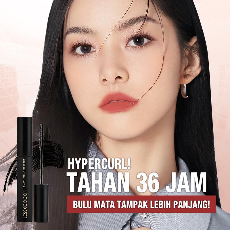 LESSXCOCO Wide-Angle Long-Curling Mascara Curling Waterproof Sweat ...