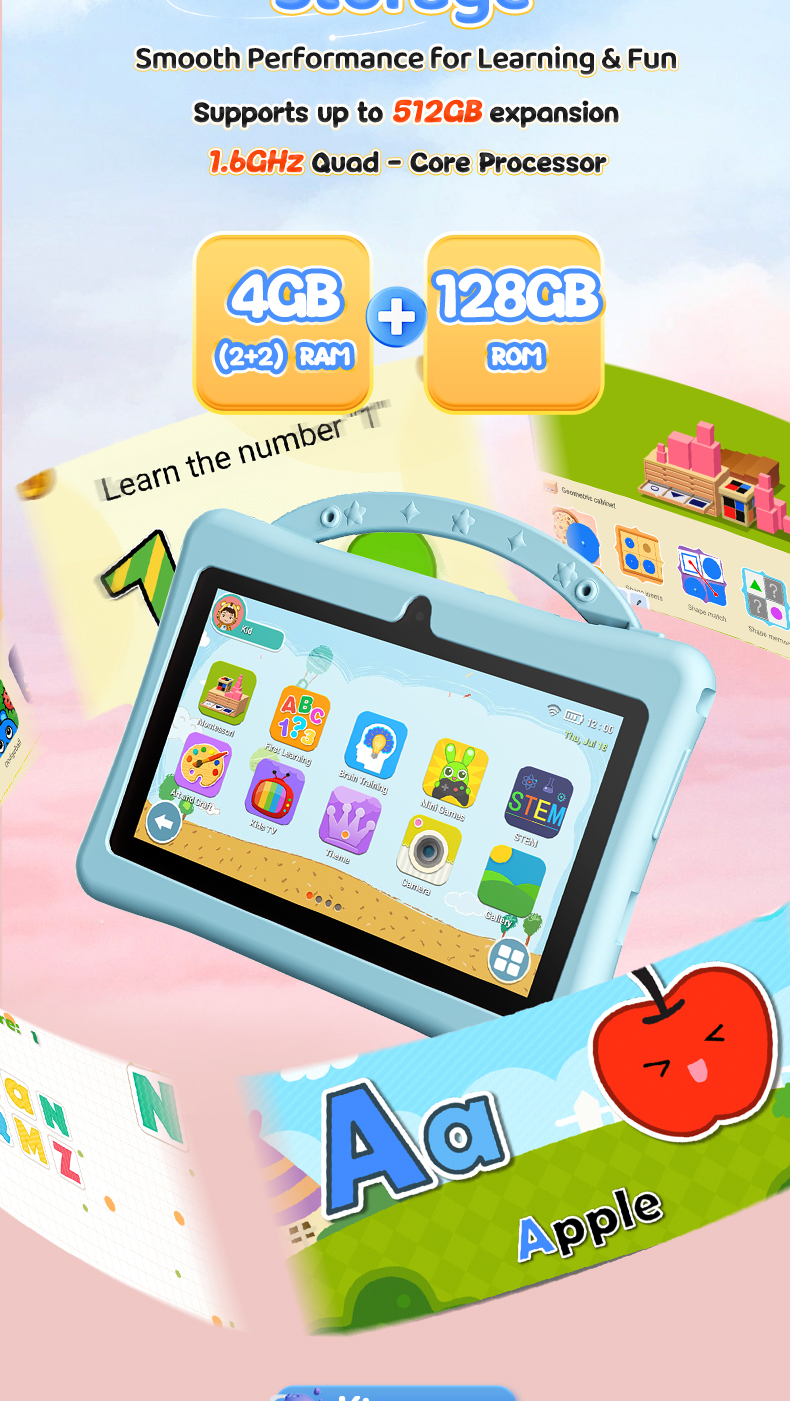 Kiumo M901 tablet android tab tablet for kids 7 Inch Tablet Eye ...