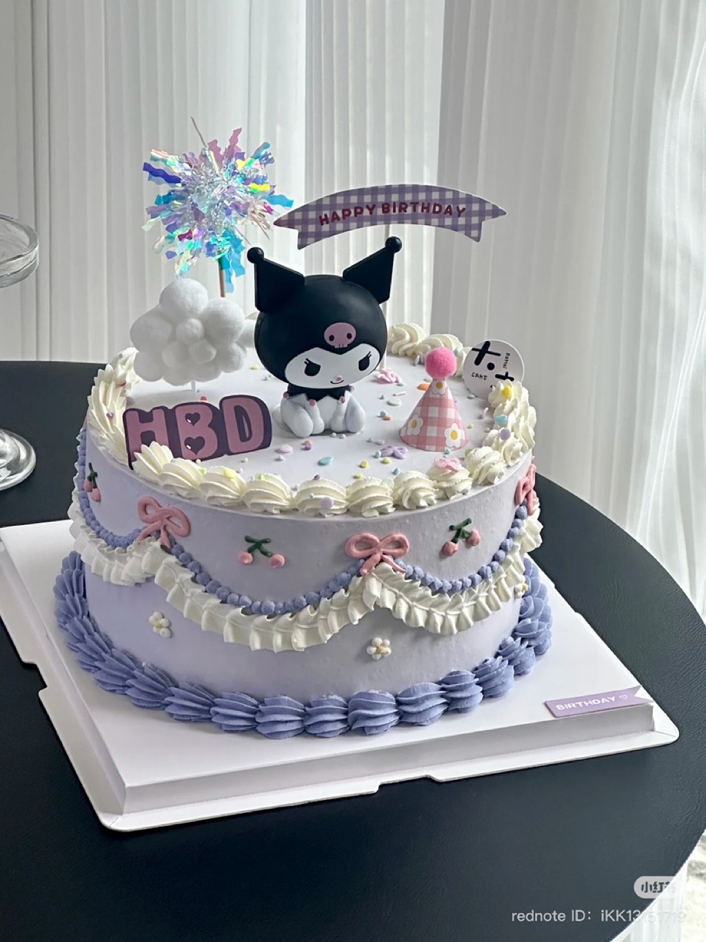 MISS BAKE Hiasan Kek Dekorasi Kuromi Theme Sanrio Toy Birthday Cake ...