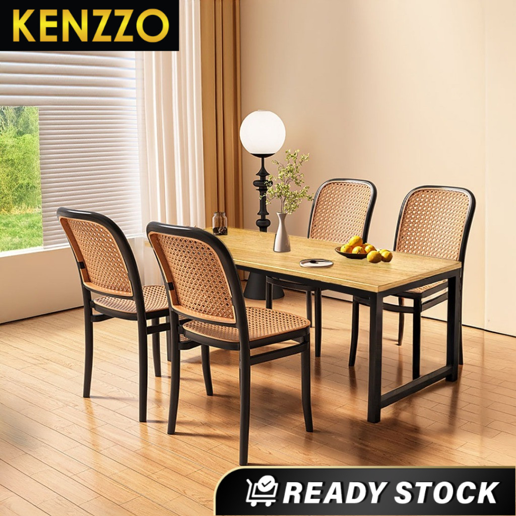 Meja Makan 6ft Set Kerusi + Papan & Besi Tebal / Dining Table Set Extra ...