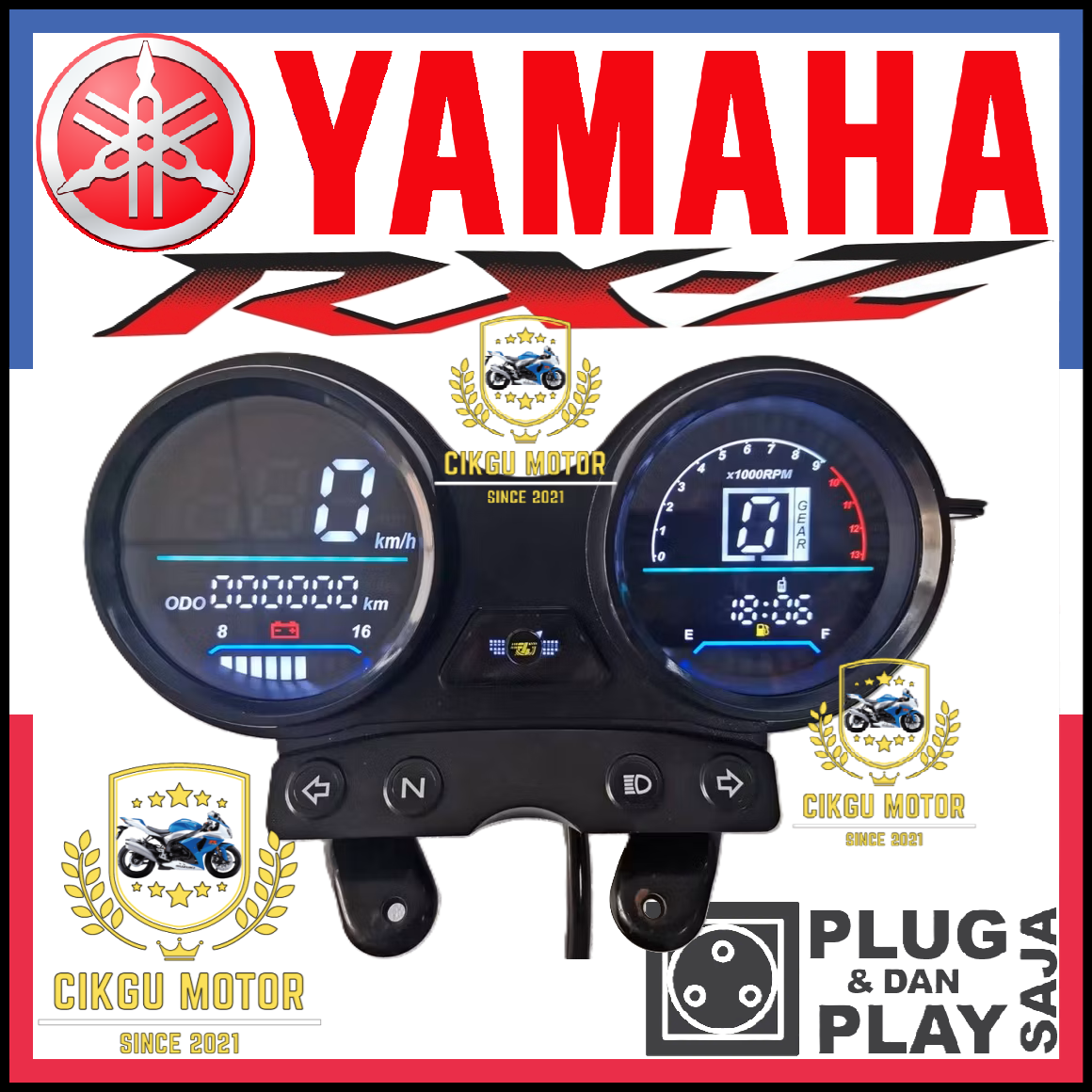 PNP SAHAJA ‼️‼️‼️ YAMAHA RXZ MILI /BOSS /CATALYZER DIGITAL METER 2023 ...