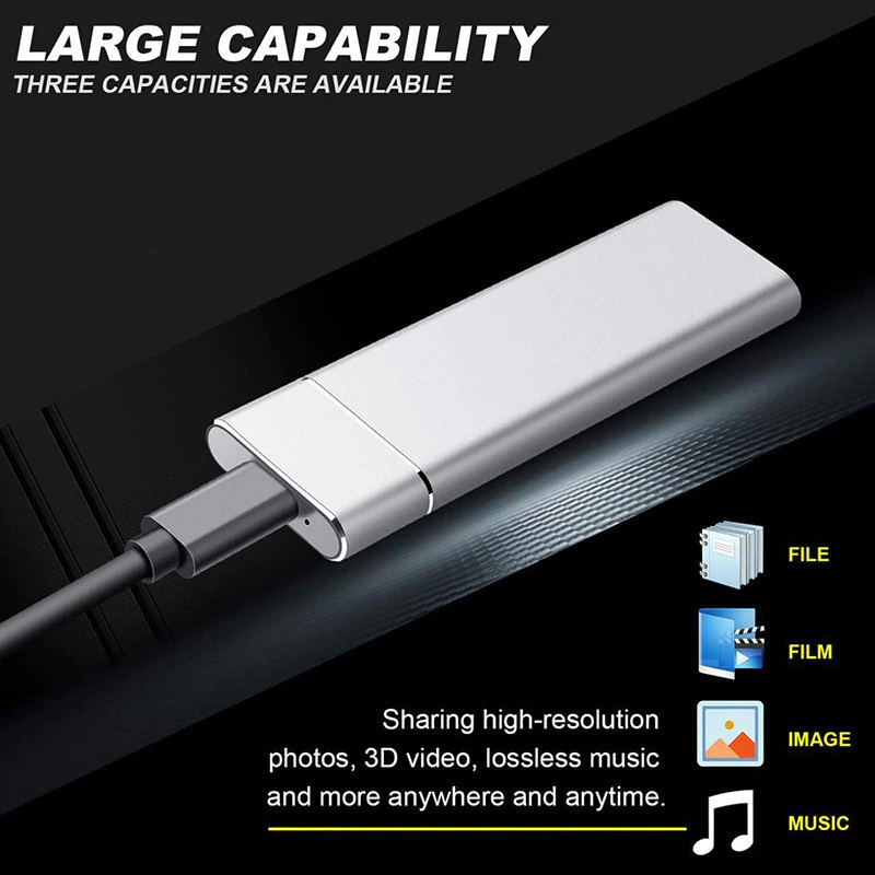 External Hard Disk 30TB Portable SSD External Hard Disk Drive 64TB USB3 ...