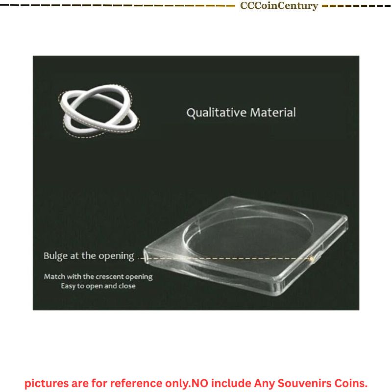 PCCB Square Coins Capsule With Adjustable Inner Pad Kapsul Syiling Segi ...