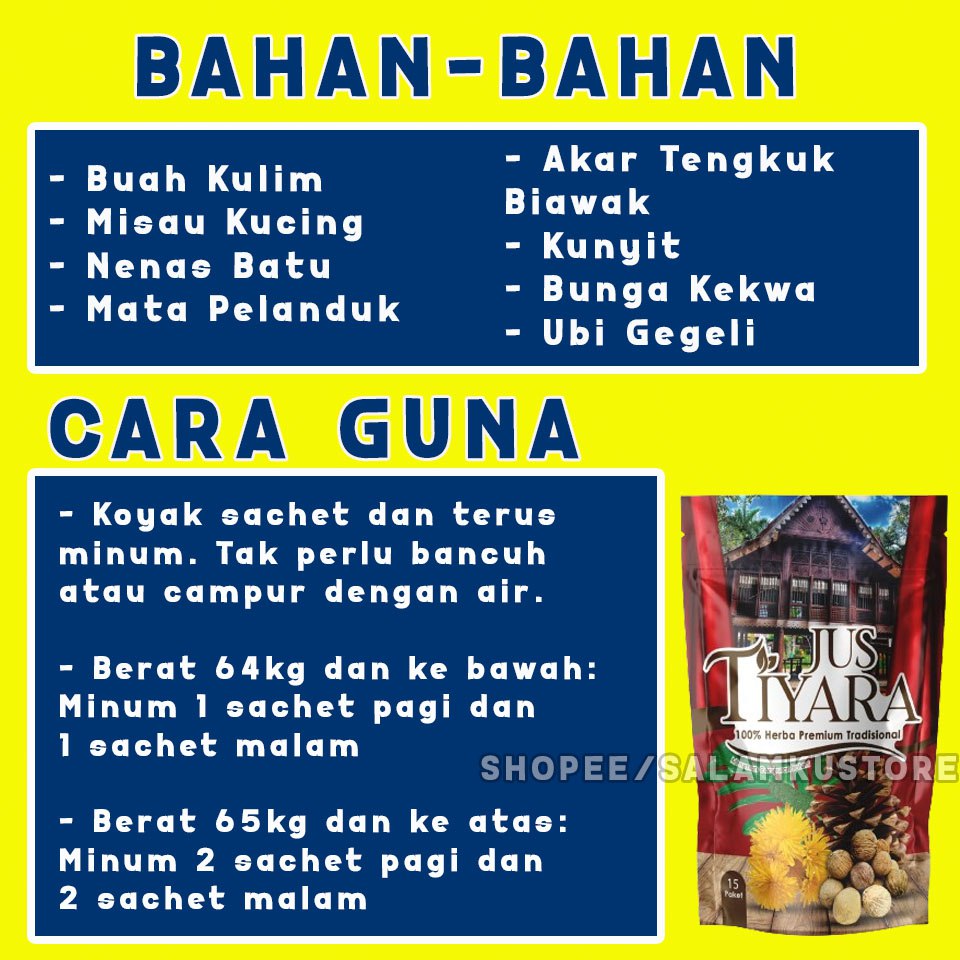 Jus Tiara JUS TIYARA Minuman Herba Tradisional Berkualiti Tinggi ...