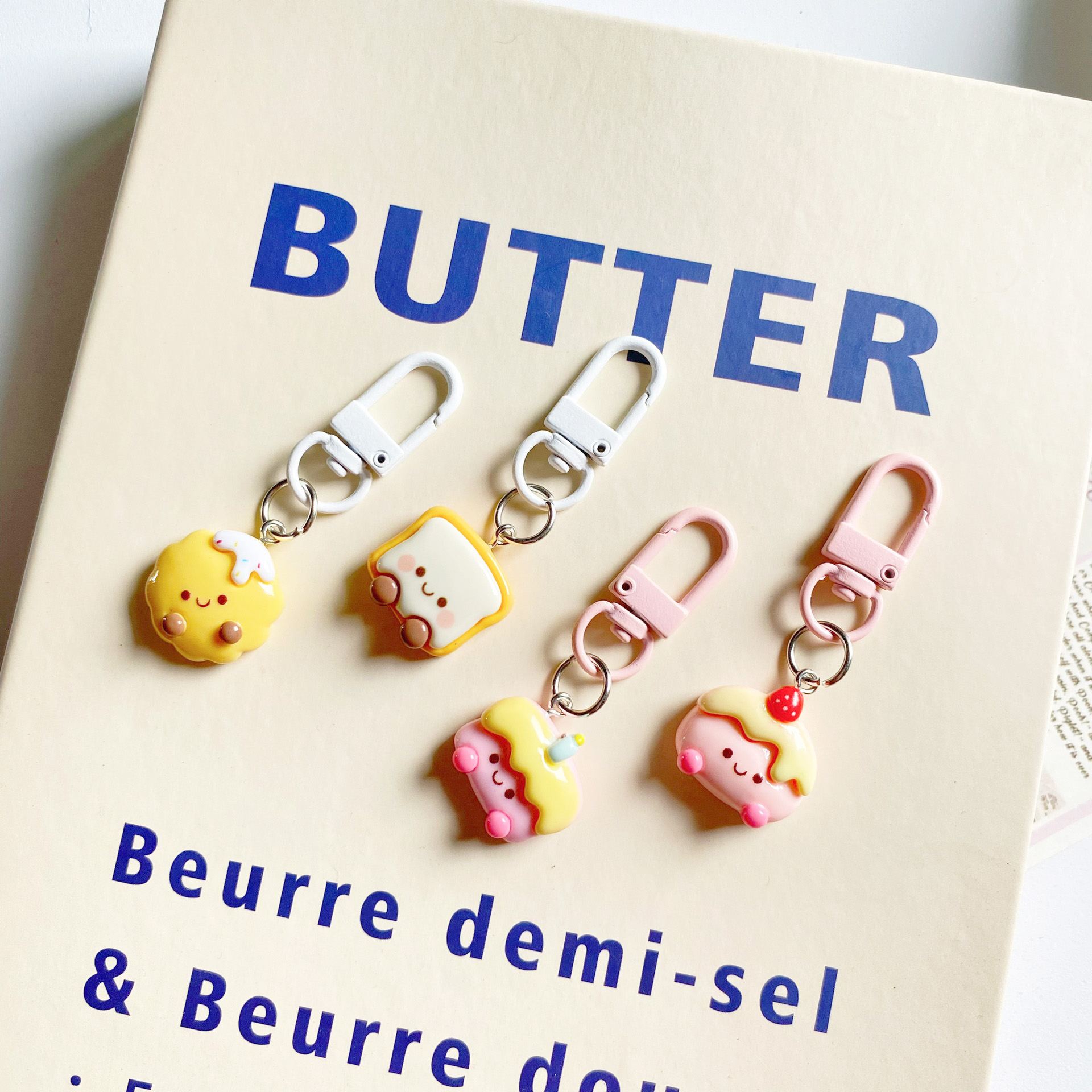 Whitespace Cute Mini Pastry Keychain Dessert Accessories Kids Gift ...