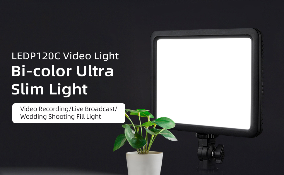 Godox LEDP120C / LED120C 3300K~5600K Studio Video Continuous Ultra Slim ...