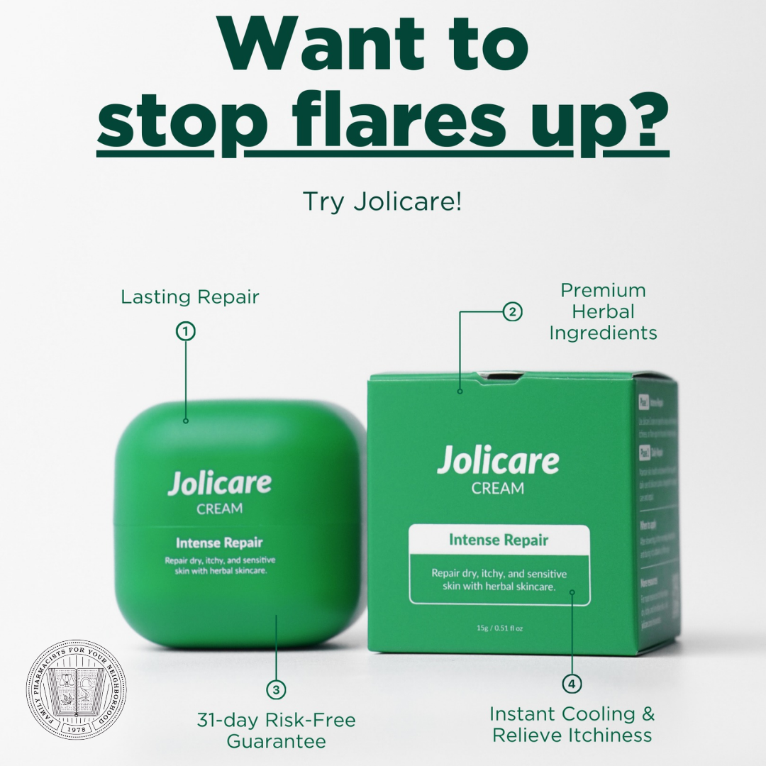 Jolicare Cream - 15g TRIPLE PACK | Repair Dry, Itchy, & Sensitive Skin ...