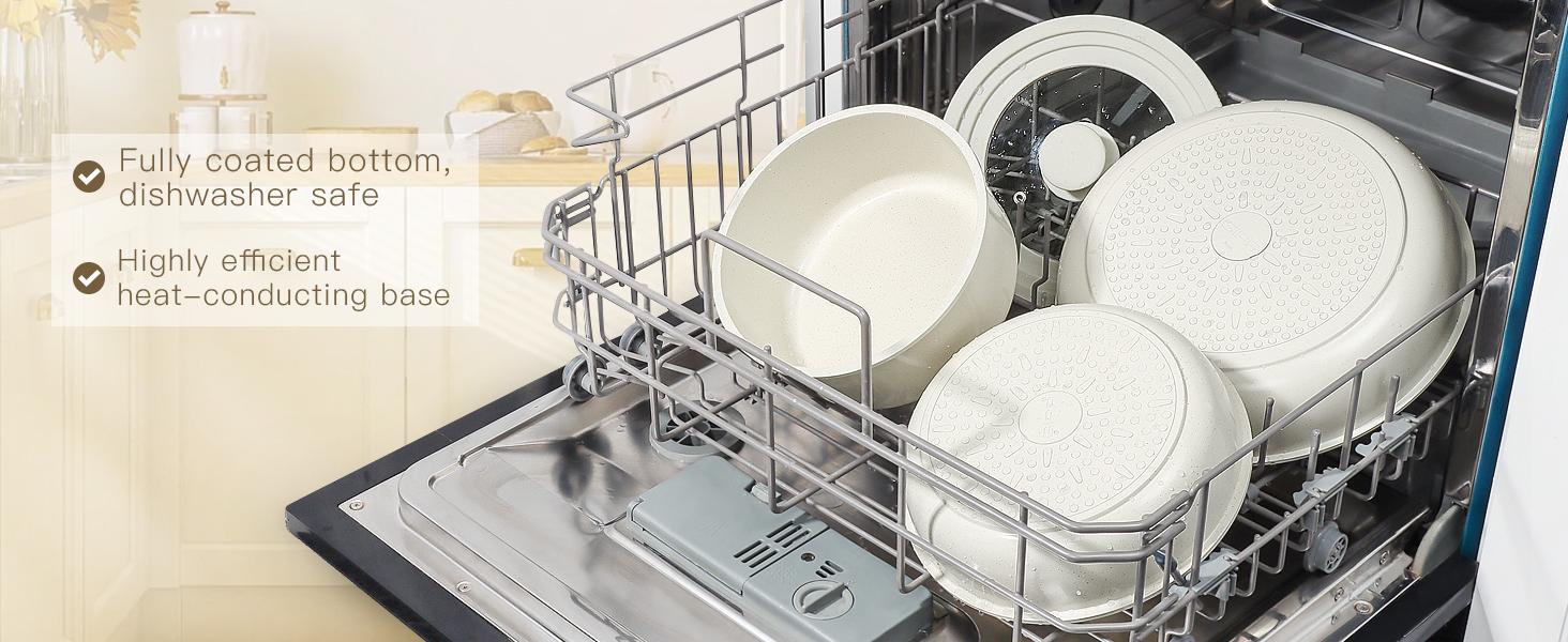 GIPP® Nonstick Cookware Set (3/5/11Pcs) Handle Removable Nonstick FryPan Wok Suitable All Stove ...