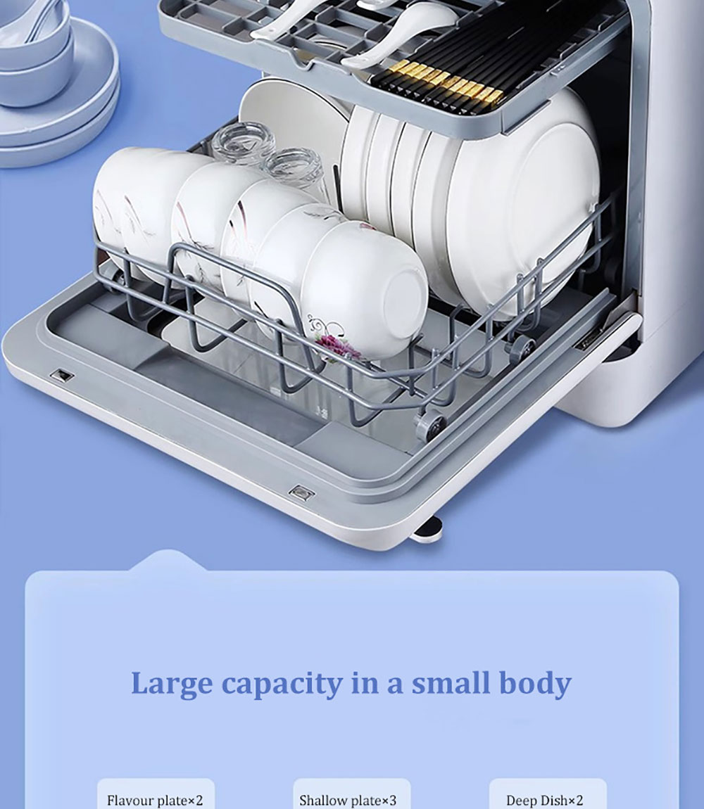 Dishwasher desktop household fully automatic free installation with ...