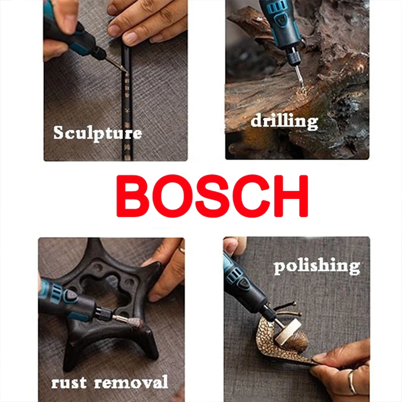 [MY local] Bosch 54pcs Mini Electric Drill Grinder Cordless Grinding ...