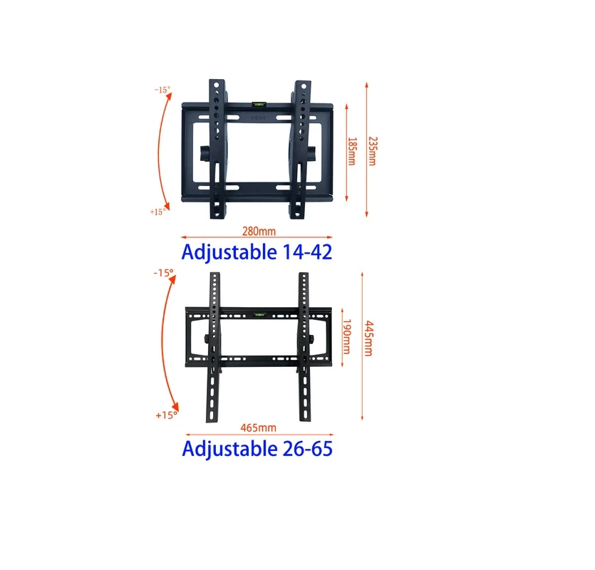 Universal Wall Mount Fix Bracket LED TV LCD PLASMA TV Bracket 14 32 26 ...