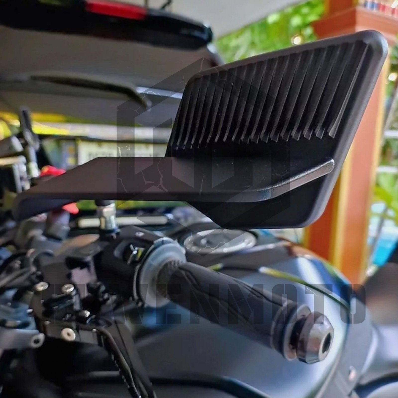 Universal Motorcycle Winglet Side Mirror Adjustable Rear View Mirrors ...