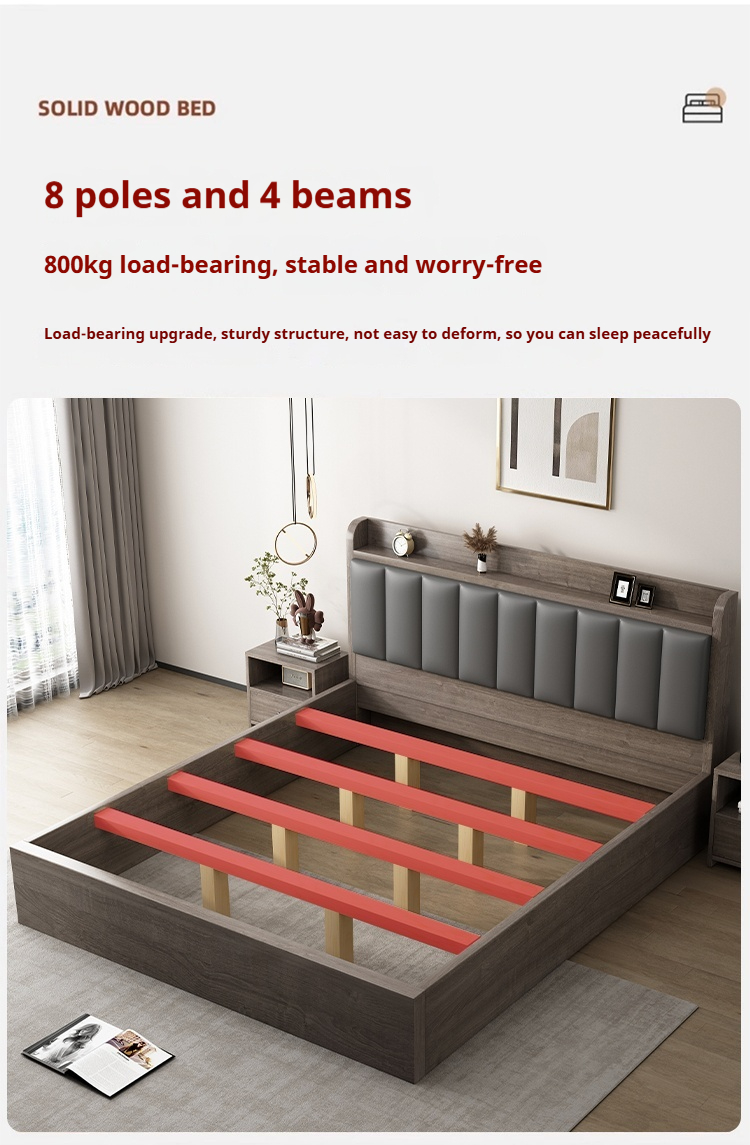 𝐁𝐌𝐙𝐀𝐑 𝙄𝙣 𝙎𝙩𝙤𝙘𝙠 Solid Wood Bed Frame With Headboard Katil Package Kayu ...