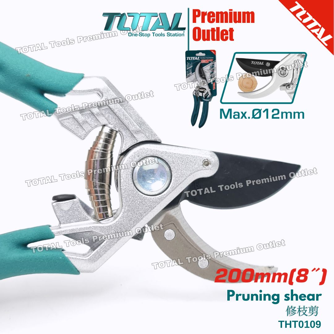 TOTAL Tools 8"/200mm Pruning shear SK5 修枝剪 - THT0109 | Shopee Malaysia