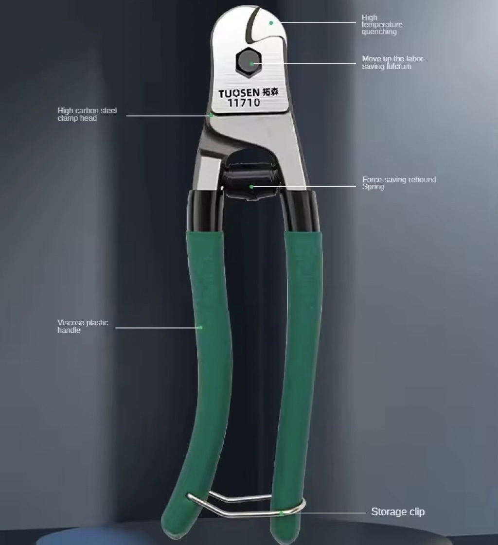 8”HEAVY DUTY Steel Wire Cutter Plier Steel Wire Rope Snip Rope Cable ...