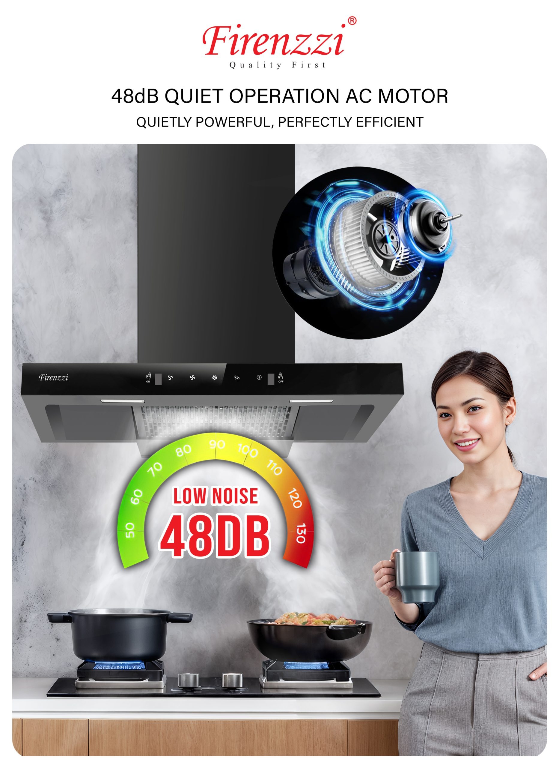 (Deliver By Own Lorry) Firenzzi Cooker Hood FCH-9023 | 90cm Slim Design ...