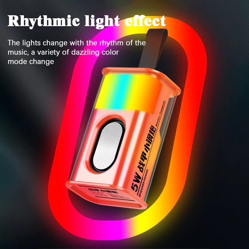 K08 Wireless Bluetooth Party Speaker with RGB Ambient Light, Deep Bass ...