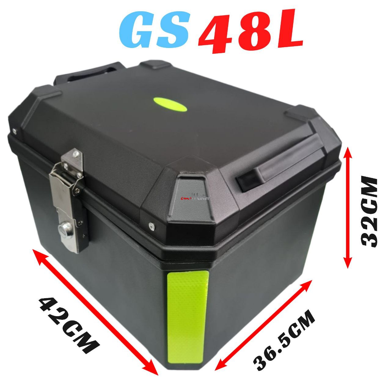 GS 48L Top Box Motorcycle+Rak Lipat RAPIDO Adjustable Rack 135LC Gear ...
