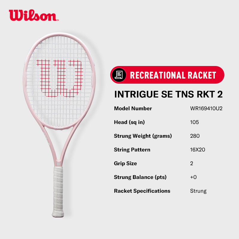Wilson Intrigue / Triumph SE Sakura Recreational Casual Tennis Racket ...