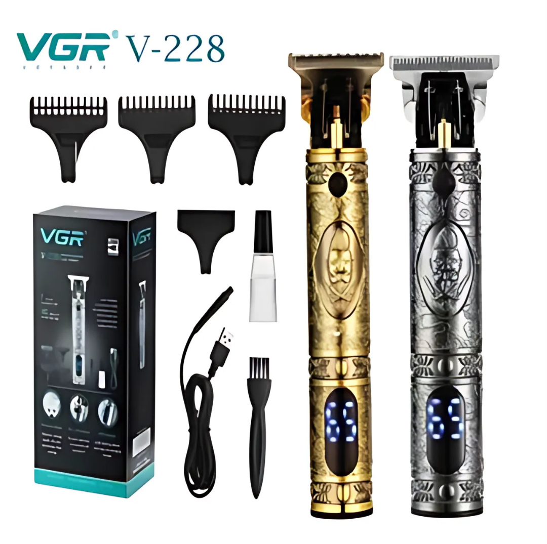 [Ready Stock] VGR Trimmer V-228 Cordless Hair Clipper Professional Rechargeable Steel Blade ...