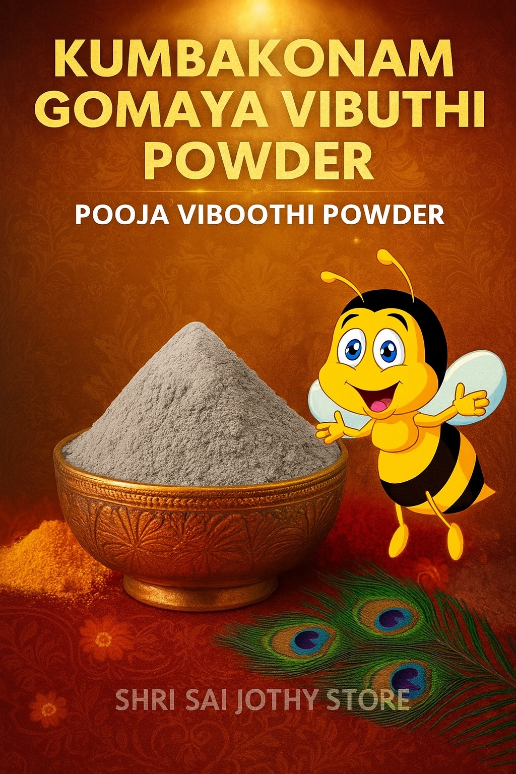 🌿 POOJA VIBOOTHI POWDER | Vibhuti Bhasma Vibuti Sacred Thiruneer (Ash ...