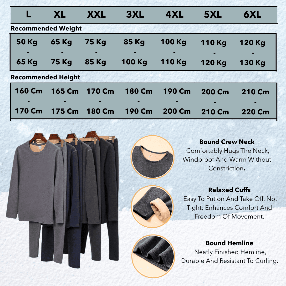 Hitchie Ultra Warm Heattech Full Set Man Winter Sweater Korean Style ...