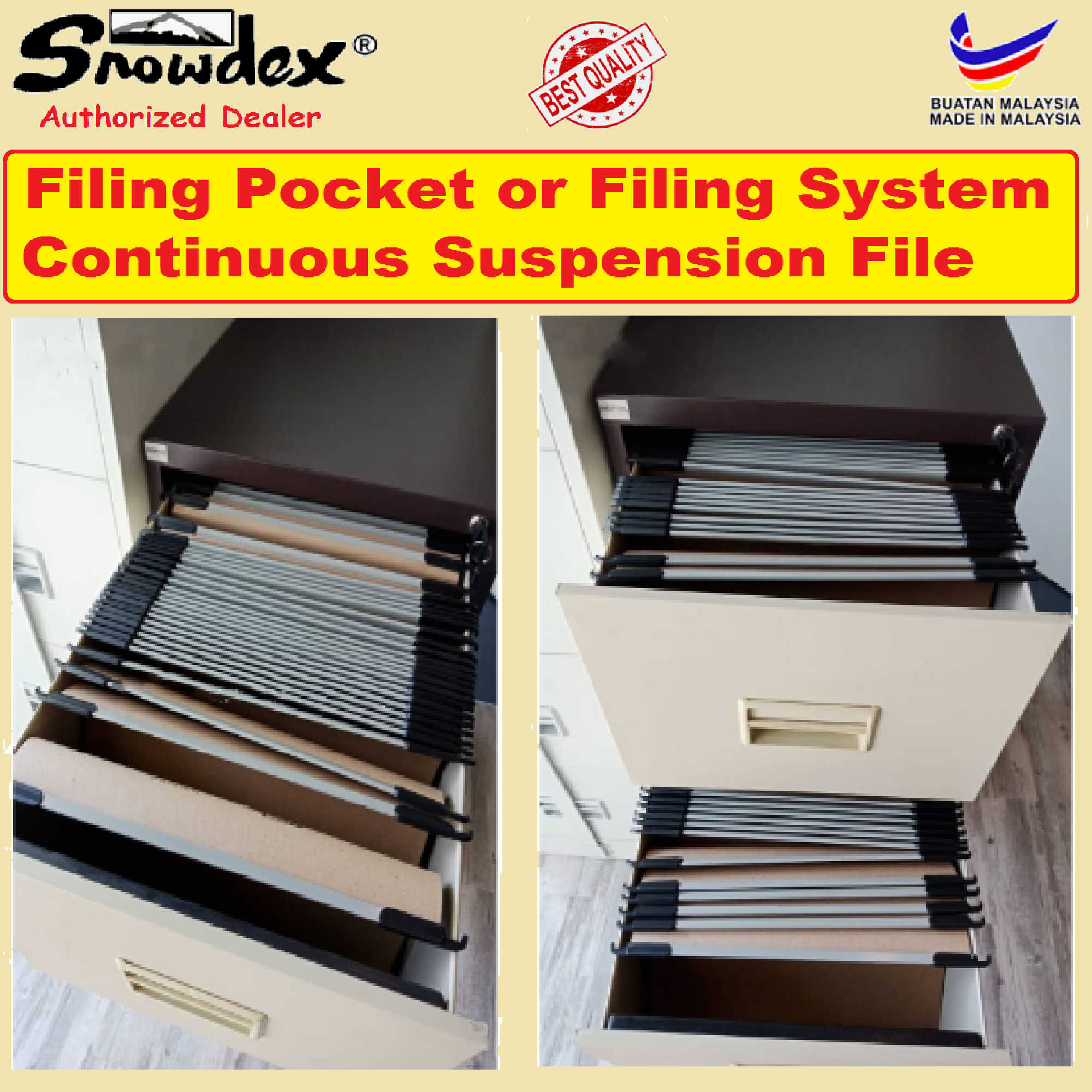 Snowdex Cabinet Filing System Continuous Suspended File Suspension File ...