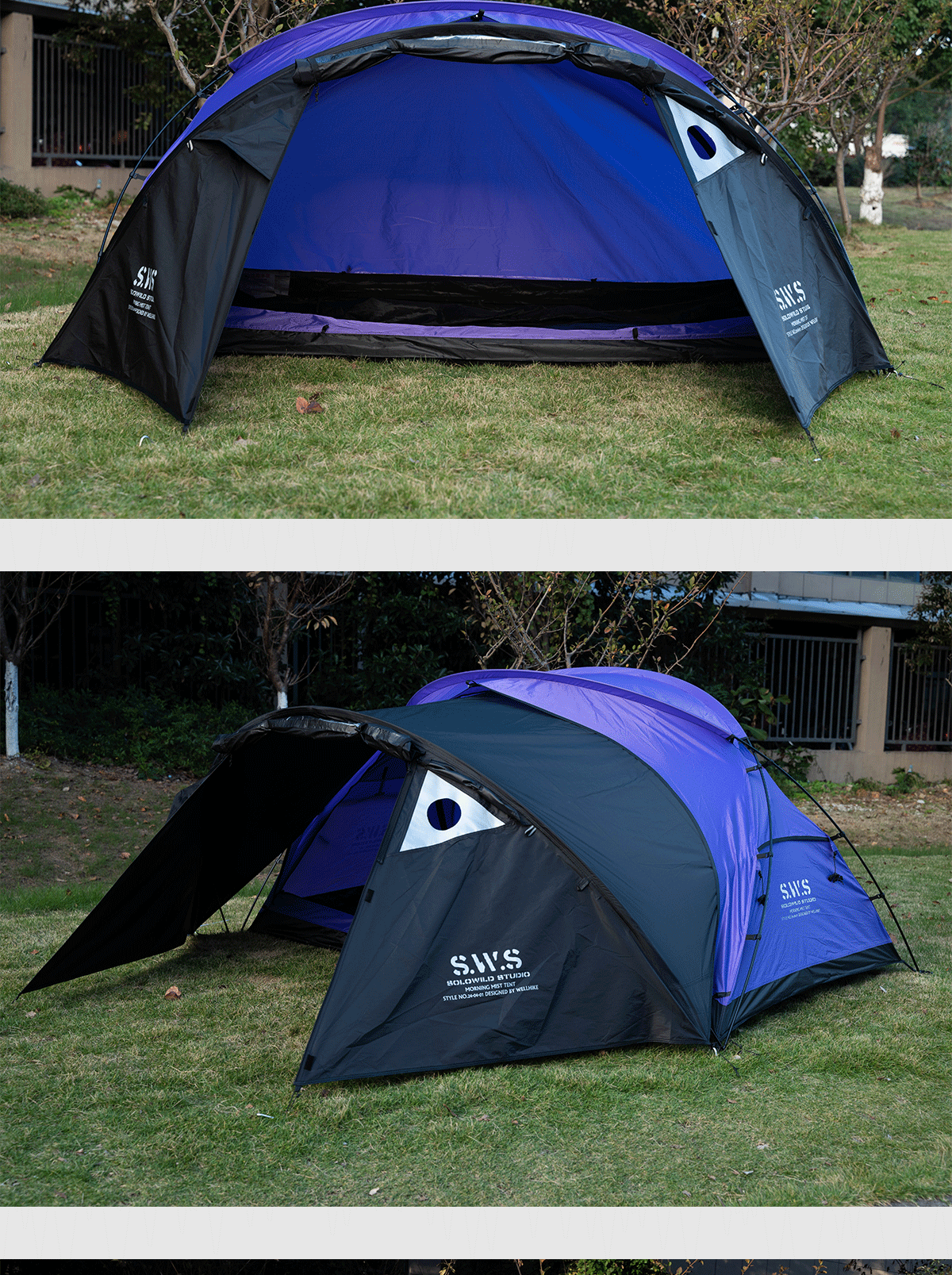 Wellhike SWS 2 Person Hiking Tent Morning Mist Lightweight Portable ...