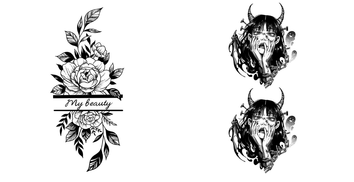 [𝚂𝚝𝚎𝚊𝚍𝚢𝙸𝙽𝙺] Lasts 15 Days Temporary Tattoo Sticker Tatu Pelekat ...