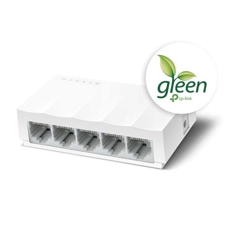 TP-Link LS1005 Network Switch – 5-Port 10/100Mbps RJ45 LAN Hub with ...
