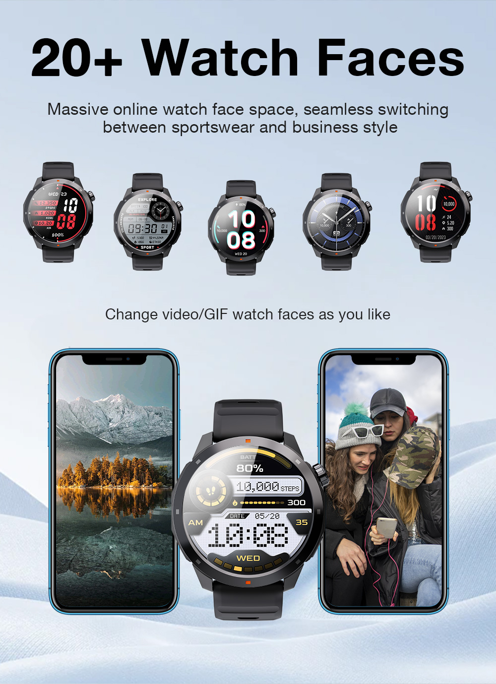 Aolon Navi R3 Ultra GPS Smart Watch 47mm Amoled Display Connect ...