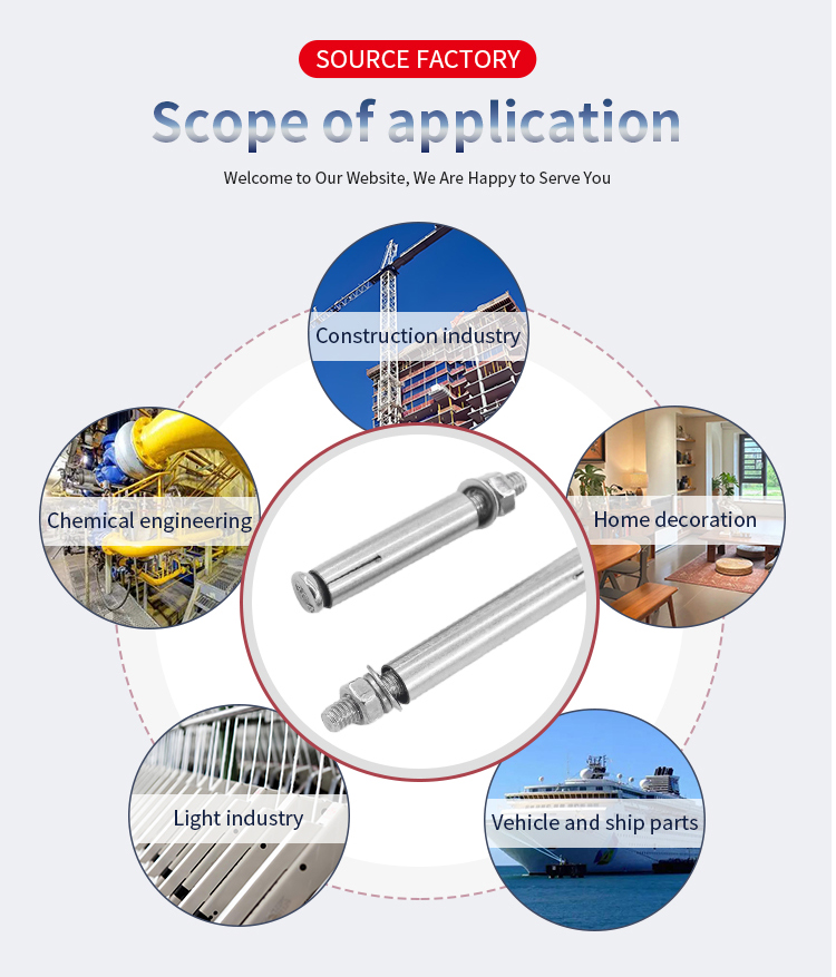 Expansion Anchor Bolt M6 M8 M10 M12 | 304 Stainless Steel | Wall Plug ...