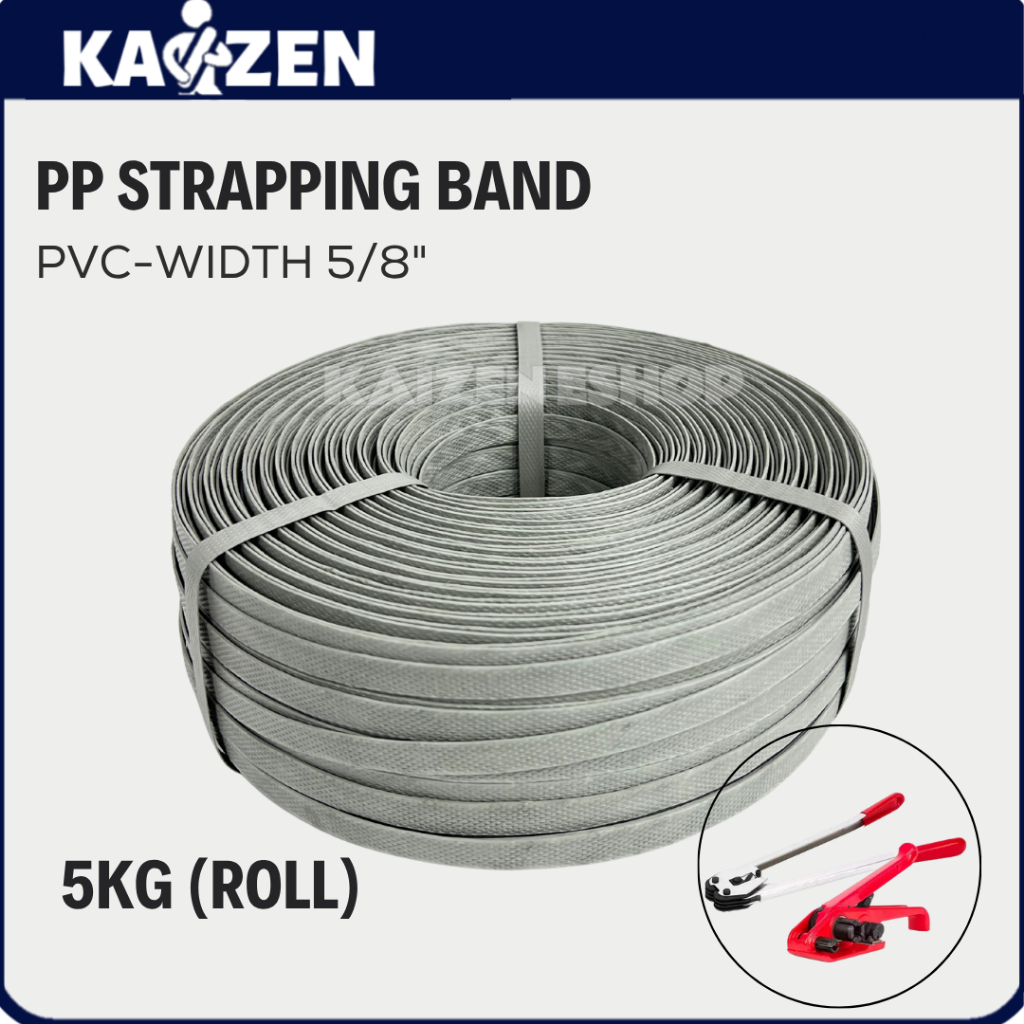 5/8" PP Belt/PVC Packing Strapping Band 5KG | Shopee Malaysia
