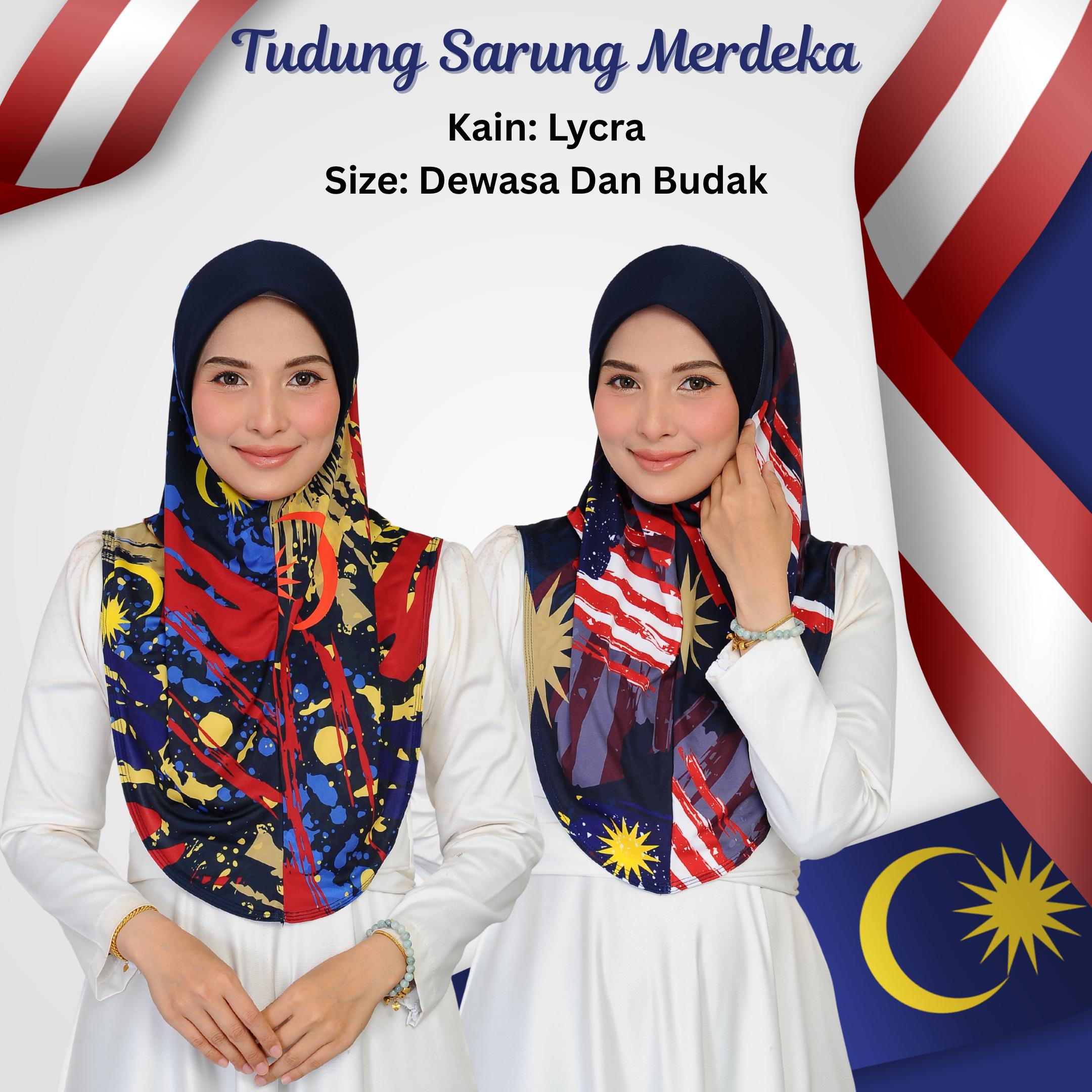Tudung Sarung Merdeka Baru Corak 2025 ITY Kain Size Dewasa dan Budak ...