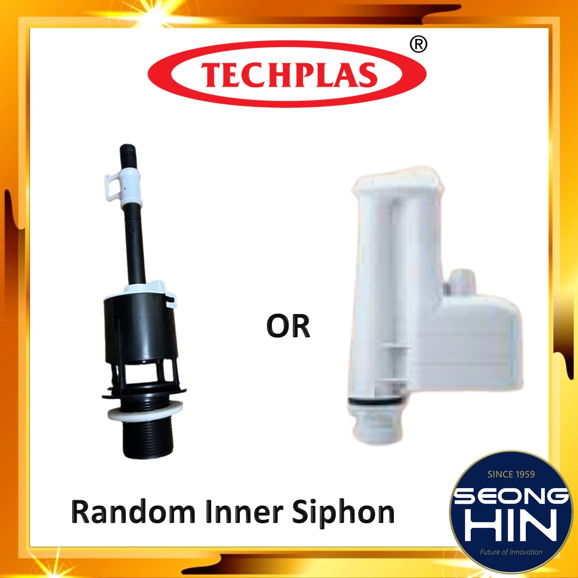 Techplas 9 Liter 1001 Low Level & High Level Toilet Cistern / Tangki ...
