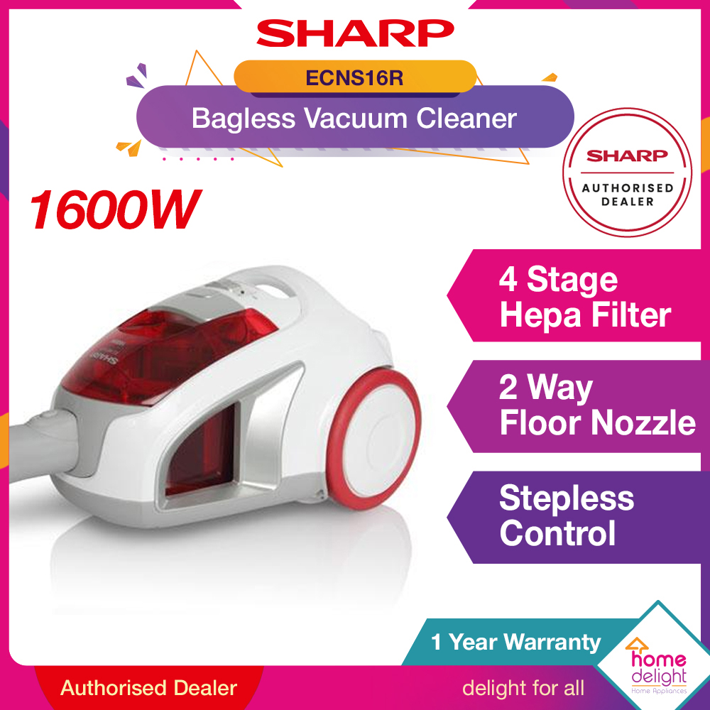 Sharp Vacuum Cleaner Bagless 1600W 1800W 2000W ECNS16R ECC1819R ECLS20R ...