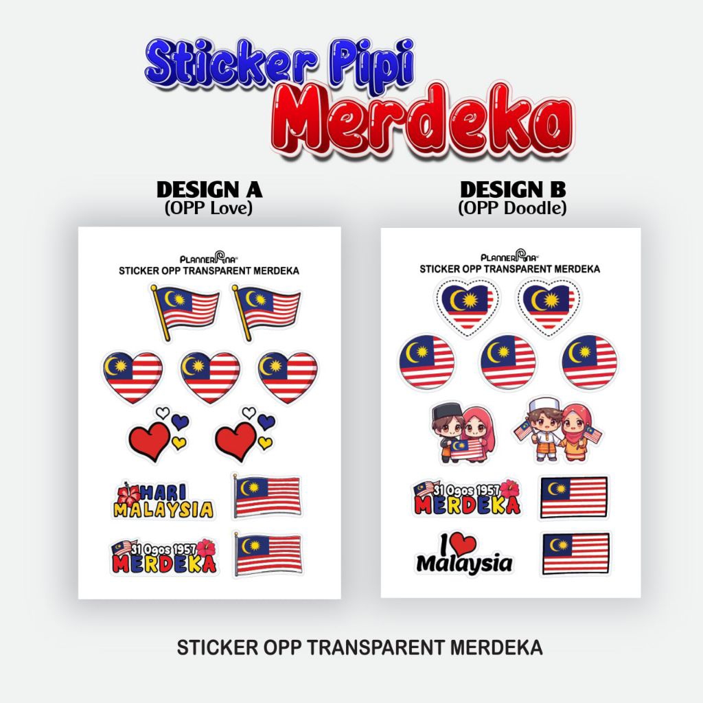 Temporary tattoo Sticker pipi merdeka opp transparent hari Malaysia ...