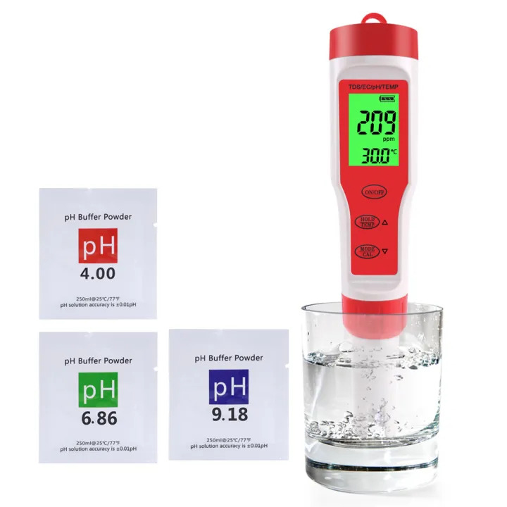 Combo pH EC TDS Salinity S.G ORP Temperature Salt ppm water quality ...