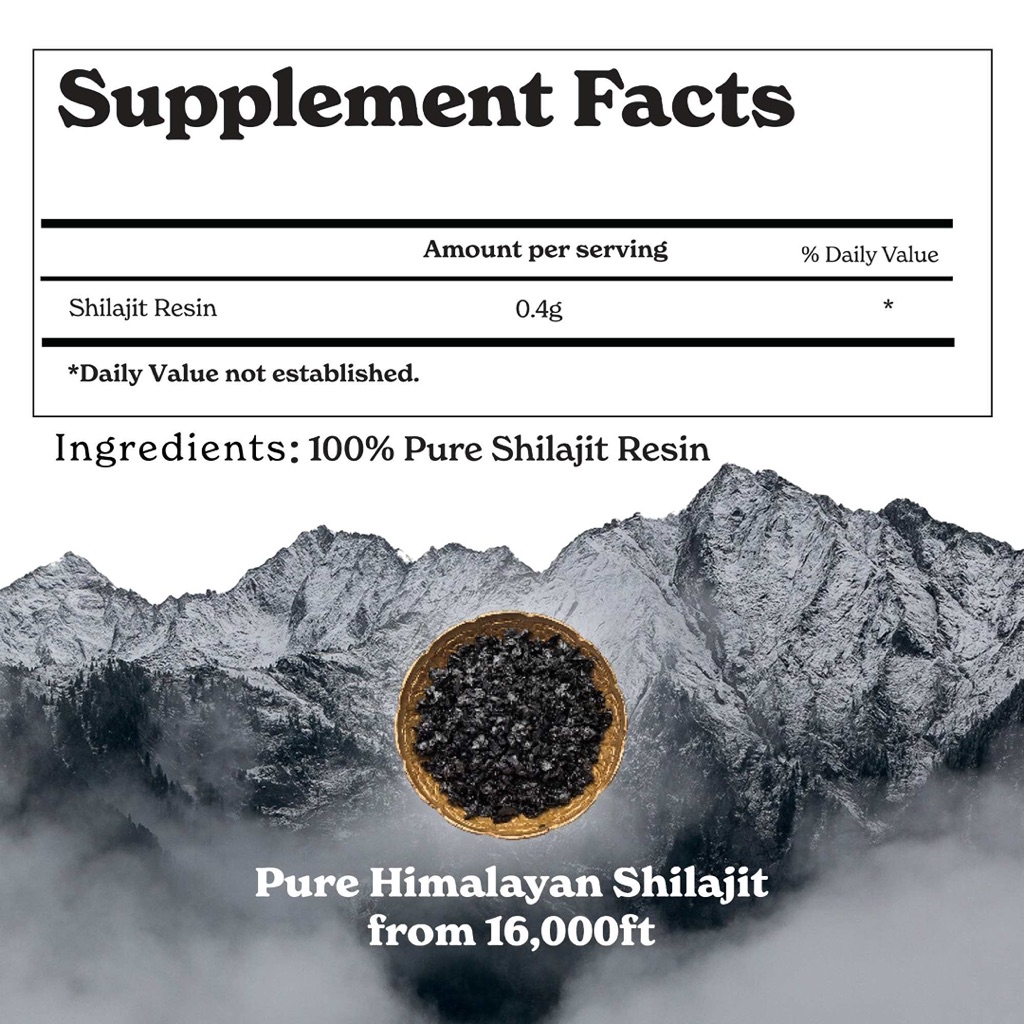 Pure Himalayan Shilajit Kashmiri Ladakh Shilajit 30Gram Provided With ...