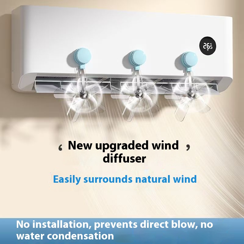 Air Conditioner Wind Guide Fan Aircond Windshield Adjustable Foldable ...