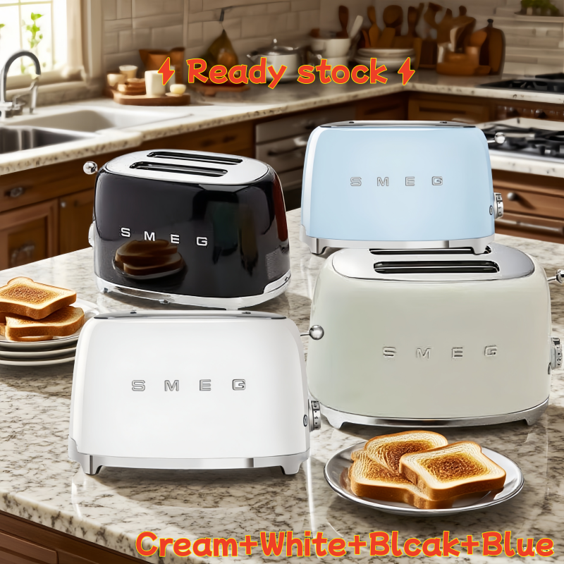 SMEG 50's Retro TSF01CR 2-Slice Toaster - White/Cream toaster bread ...