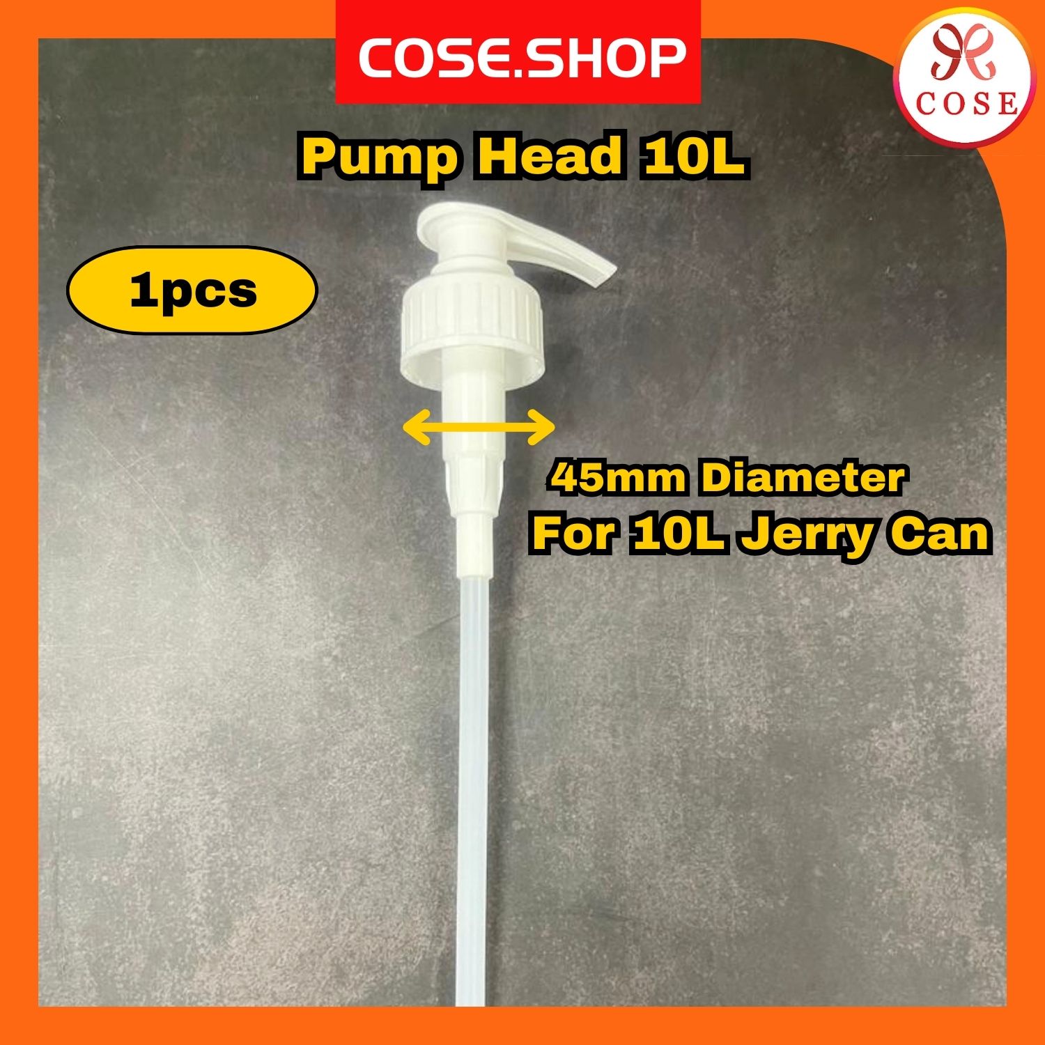 COSE 10 Liter Pump Head 10L/5L HDPE Bottle Pump 45mm/38mm Pum Tong Air ...